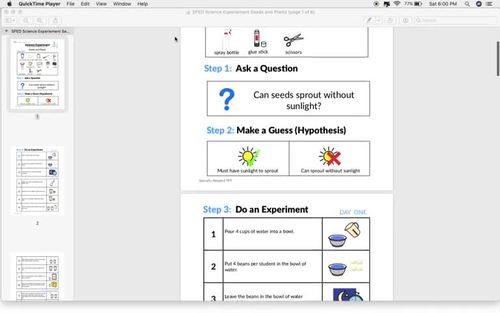 Science Experiment Special Education & Autism: Symbol-Supported Seeds ...