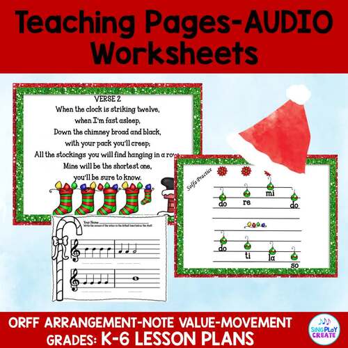 Holiday Music Lesson: "Jolly Old St. Nicholas" Orff, Kodaly, Recorder K-6