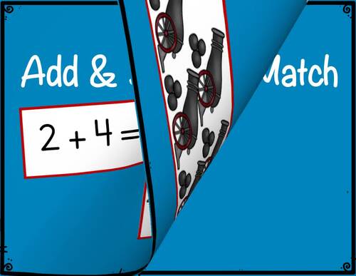 Pirates Addition & Subtraction 0-10 Number Sentence Match | TPT