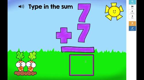 Math Fact Fluency - Addition and Subtraction to 20 - Spring - Boom™ Cards
