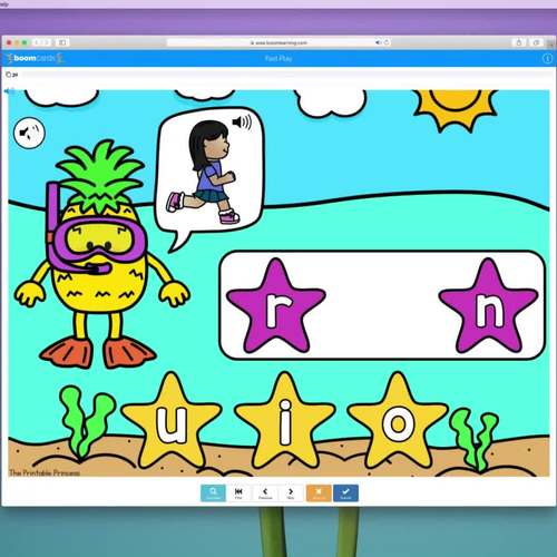 Boom Cards™ CVC Words Activities for Kindergarten by The Printable Princess