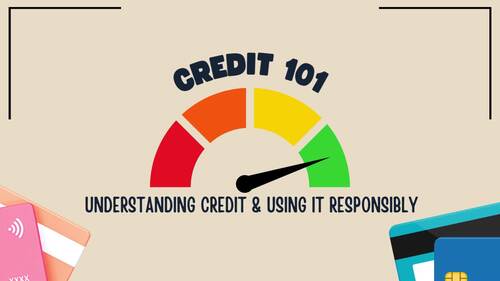 Credit Cards - Financial Literacy Lesson & Activities for Teens & Adults