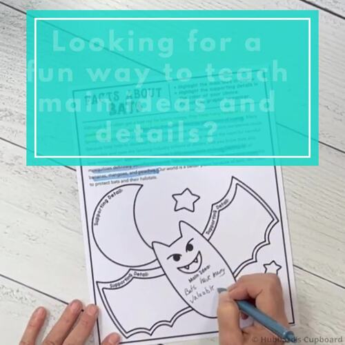 Main Idea & Supporting Key Details Reading Passages Graphic Organizers ...