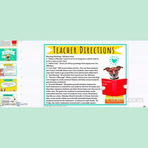 Morning Meetings Year Long Interactive Google Slides PowerPoint | TPT