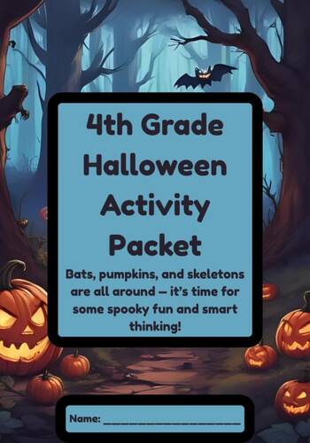 BUNDLE Spooktacular Scholars: Halloween Learning Packet (Grade 4)