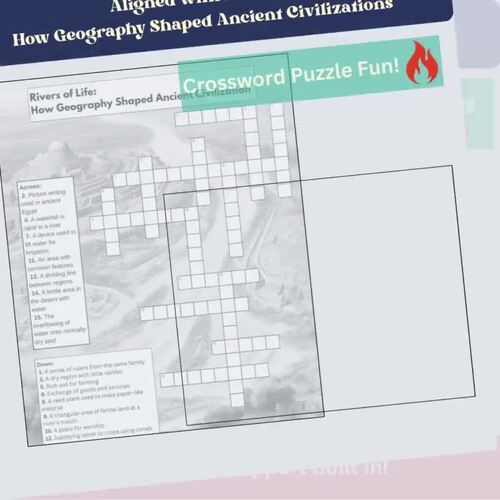 HSS 6.2.1 Puzzle Pack | Rivers of Life: Cradles of Civilization Activities