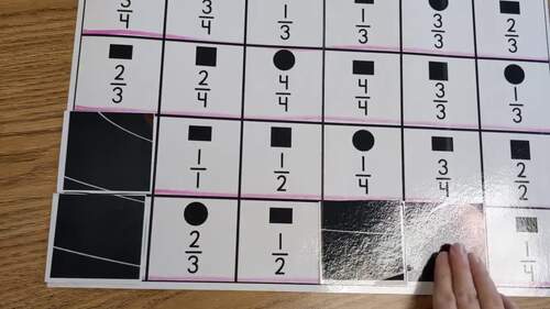 OUTER SPACE Shape Fractions Matching Mystery Picture Reveal | Geometry ...