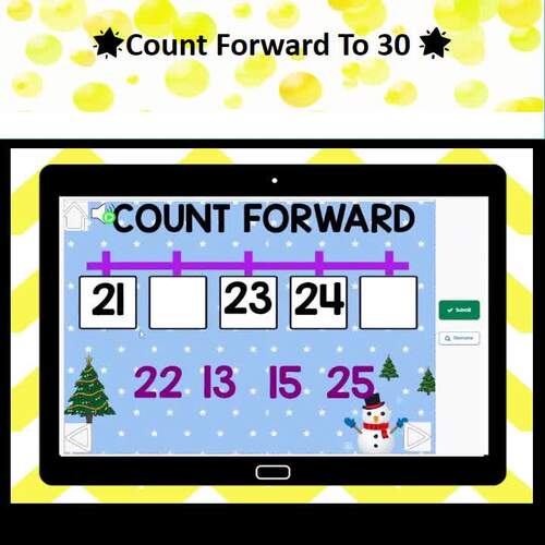 Count To 30 Numbers Place Value Winter Math Digital Activities Boom Cards