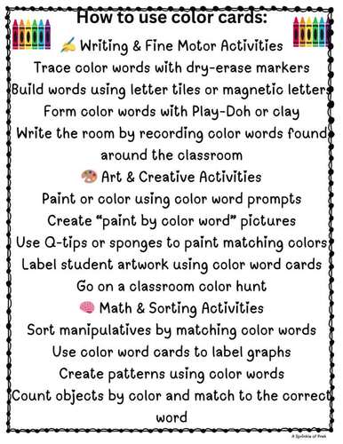 Preschool Monster Colors Posters Curriculum Color Recognition ...
