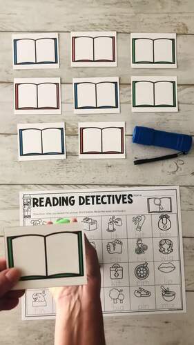 Magic Reveal Short I CVC Words - Magic Reveal Phonics Flashlight Activities