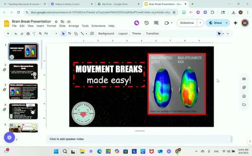 Interactive Brain Break Slides with Videos & Printable Activities – w ...