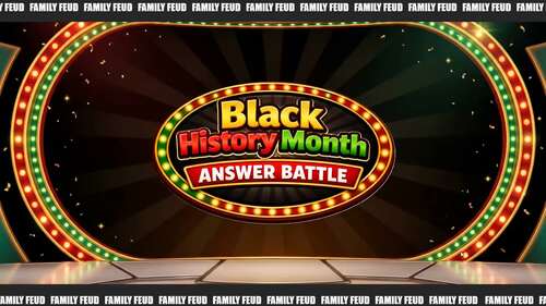 Black History Month Family Feud | Classroom PowerPoint Review Game 1–5