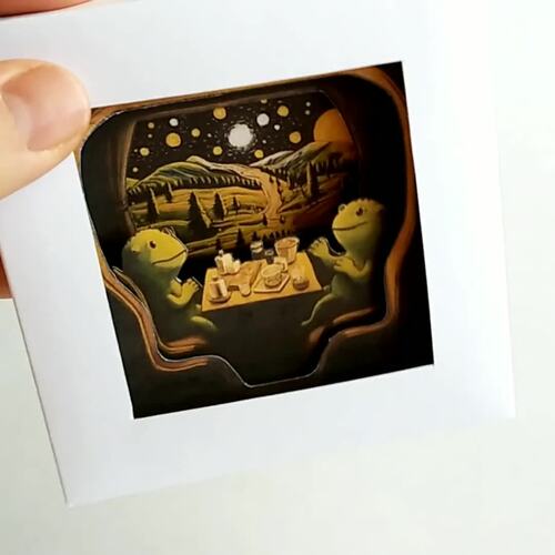 Shadow Box Template. In the Train by ixia3d | TPT