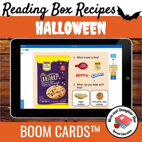 Boom Cards™ Halloween Box Recipes by Mom and Daughter Duo | TPT
