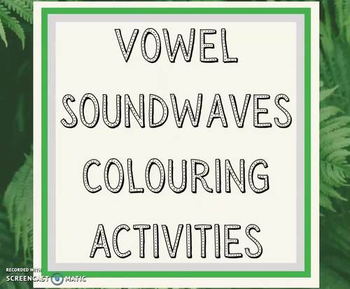 Early Stage 1 Kindergarten & Stage 1 Soundwaves Vowel and Consonant ...