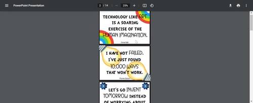 Technology & Innovation Quote Poster by The Camp Digital | TPT