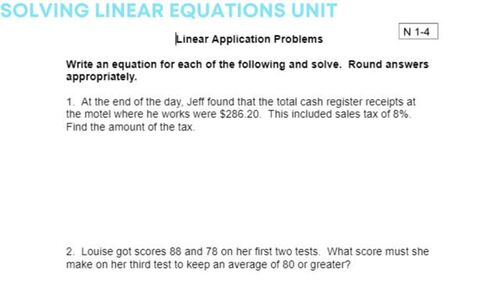 Algebra - Solving Equations & Inequalities Unit Guided Notes ...
