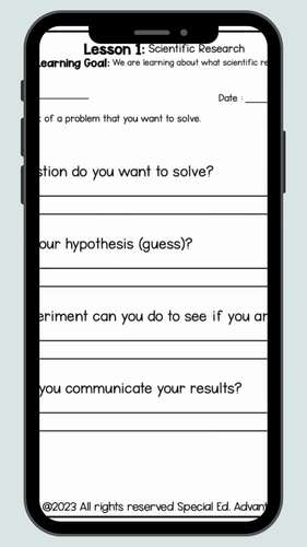 Grade 5 Science Strand A STEM Adapted for Students with IEPs | TPT