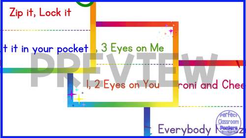 Classroom Call-Backs Call & Response Posters Attention Grabbers ...