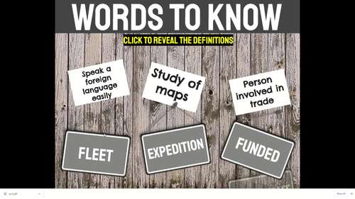 Amerigo Vespucci Interactive Google Slides™ Presentation | Distance ...