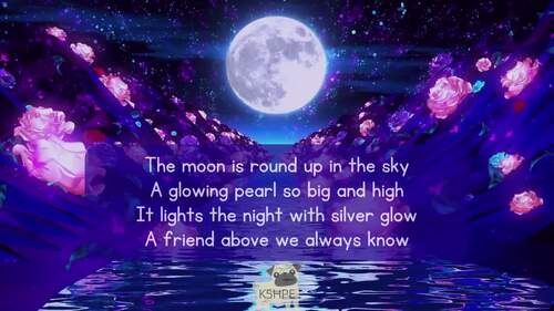 Music: Under The Full Moon Song, Classroom Songs with Lyrics for ...