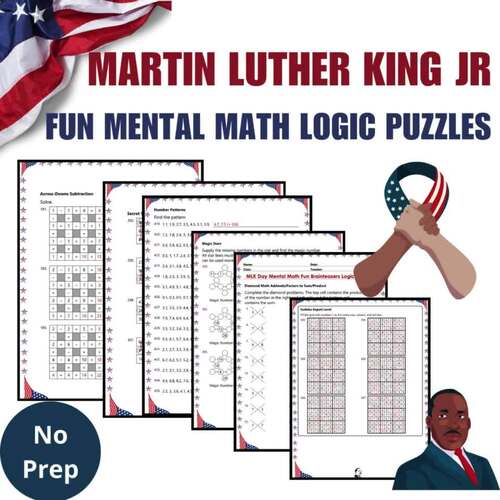 No Prep Black History Month Activities Mental Math Puzzles Brainteaser ...