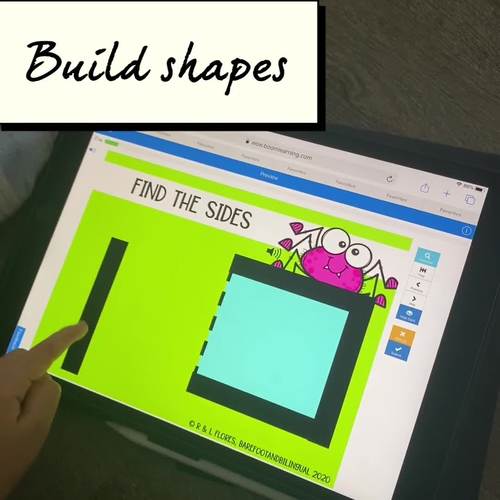 Halloween Boom Cards | Math | Distance | Shapes | Spanish | Google Slides