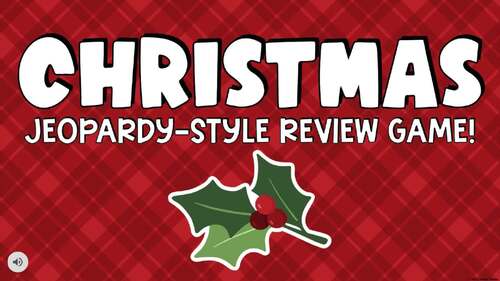 Christmas Jeopardy-Style Game Template | Editable & Interactive ...