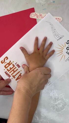 Fathers Day Handprint Footprint Craft Bundle / Holiday Cards Craft Bundle