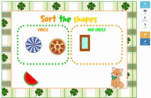 St Patricks Day 2D Shapes in Real Life Sorting Activity Boom Card 1st ...