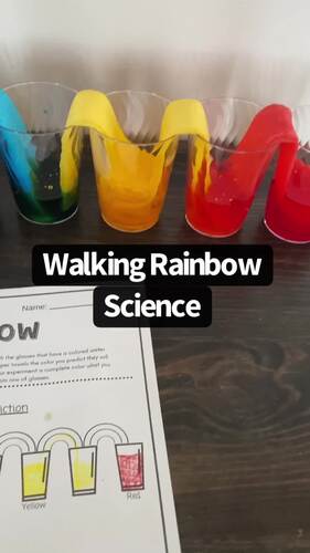 Walking Rainbow Science, Weather Unit Science, St. Patrick's Day Science