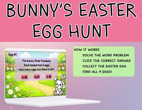 Easter Egg Hunt Math: Engage 3rd Graders with Interactive Canva Word ...