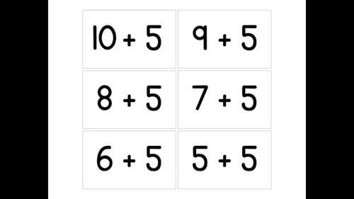 Addition Flash Cards 1-10 and Answers by Nicole Prom - School Psychologist