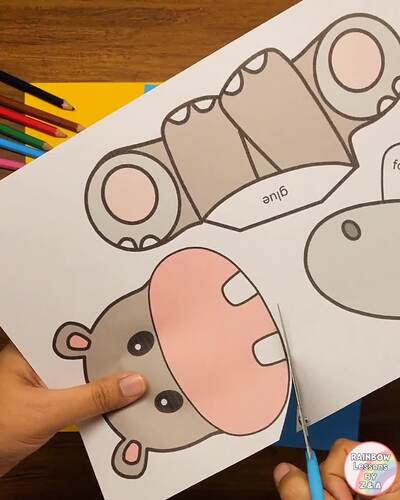 Hippo Craft Activities | Hippo Craftivity and Writing Activities