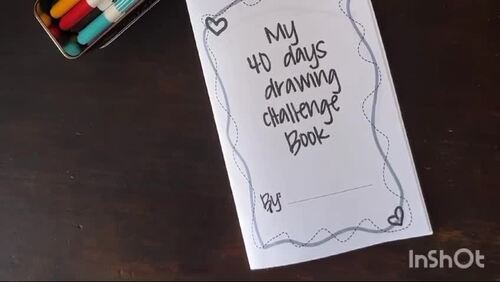 40 days drawing challenge book by Teacher's Clipart | TPT