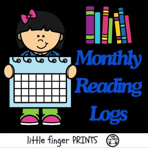 MONTHLY READING LOGS by Little Finger Prints | TPT