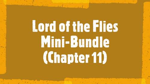 Lord of the Flies Chapter 11 Quiz and Close Reading Bundle - Printable