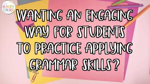 Mentor Sentences Middle School Grammar Lessons Activities 6th 7th 8th ...