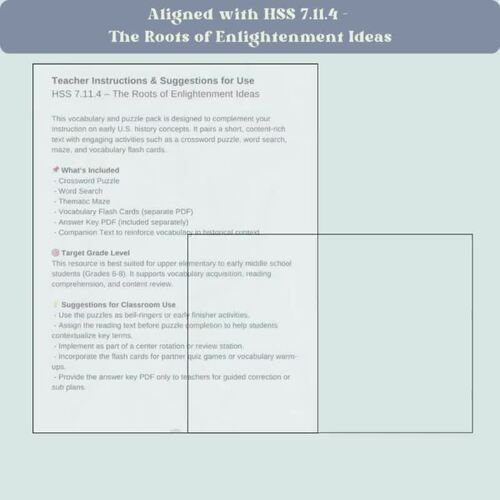 Enlightenment Roots & Contributions Trivia Game — HSS 7.11.4 | TPT
