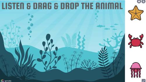 SEA ANIMALS CHALLENGE INTERACTIVE GAME DISTANCE LEARNING | TpT