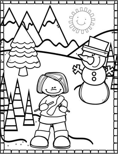 Music Coloring Pages, Winter, 100 Pages by TEACH KIDS MUSIC | TPT