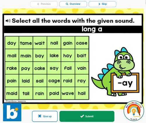 Long Vowels Review Boom Cards | Long Vowel Games | Long Vowel Sort ...