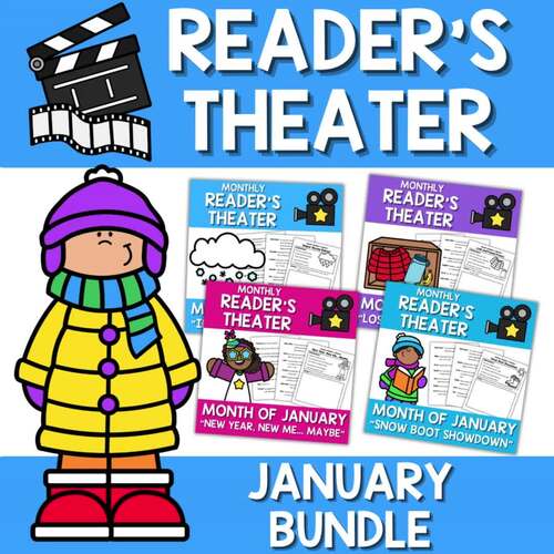 January Readers Theater Activities Bundle | Reading Fluency Skits Play ...