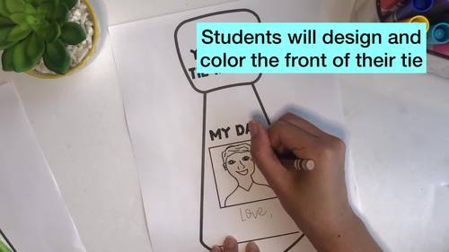 Tie Father's Day Craft by Tidy Up and Teach | TPT