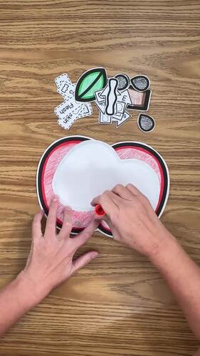 Apple Craft for Fall Bulletin Boards, Parts of An Apple Labeling STEM ...