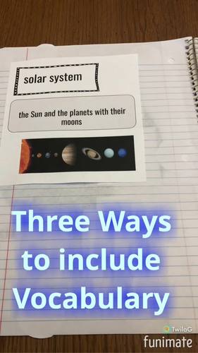 Bilingual Solar System Sistema Solar Unit in English and Spanish