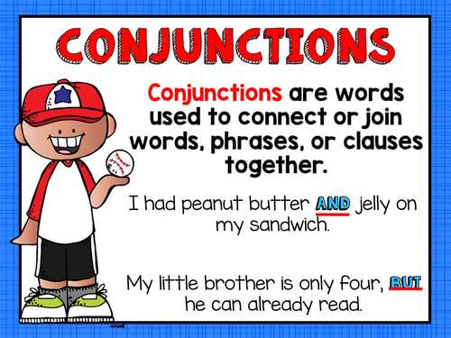 Conjunctions Worksheets, Posters, & PowerPoint Bundle | 3rd & 4th Grade