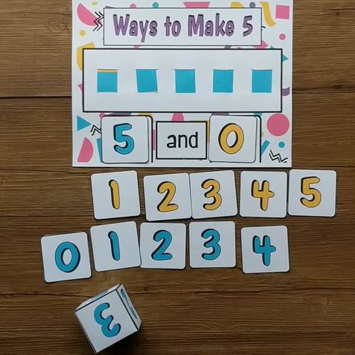 Ways to Make 5 and Ways to Make 10 Math Kit by Grace Millsaps | TPT