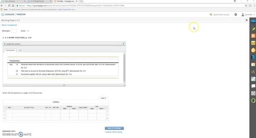 Accounting 11Edition- 5.3 Work Together by Crazy About Accounting