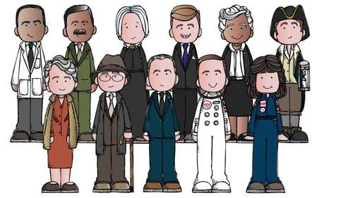American Heroes clip art 3 2025 Historical Figures clip art Combo Pack